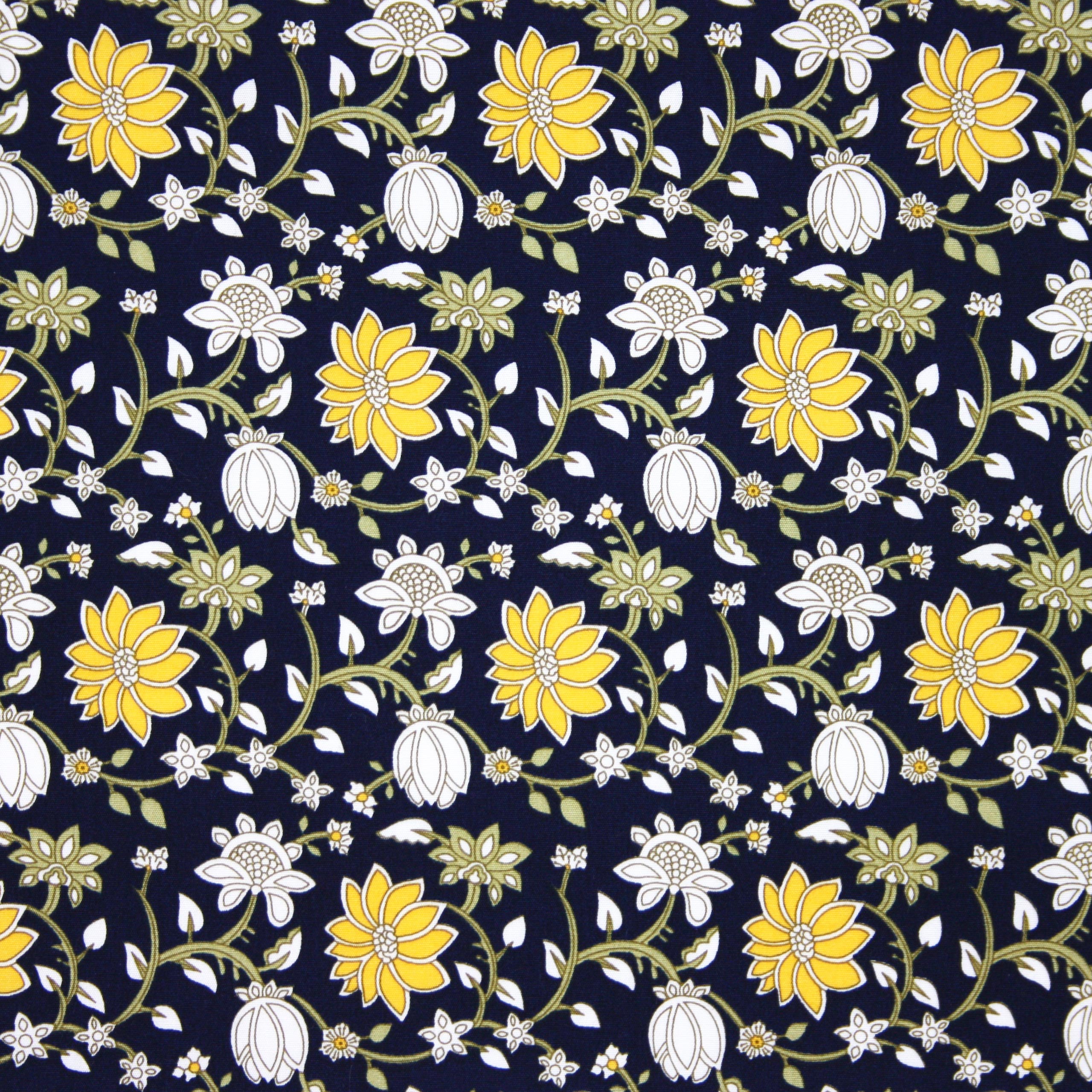 Golden Yellow Floral – Ditto Fabrics