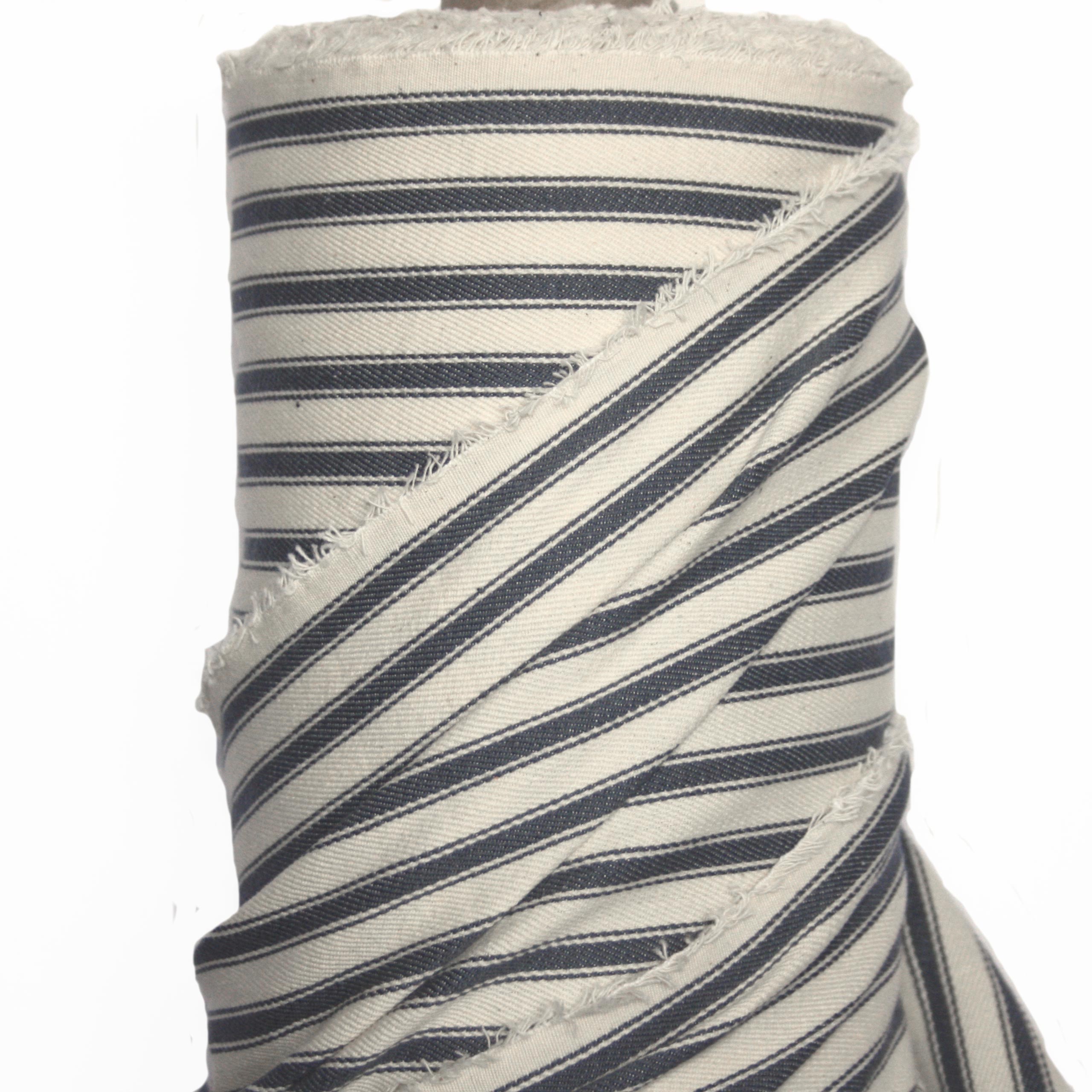 Dark Slate Grey Ticking – Ditto Fabrics