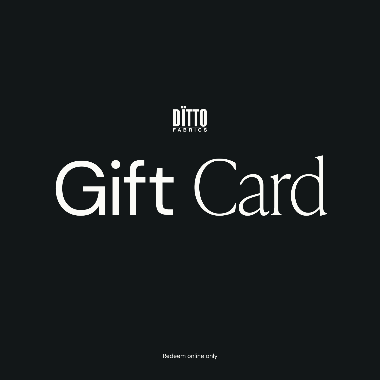 Gift Voucher – Ditto Fabrics