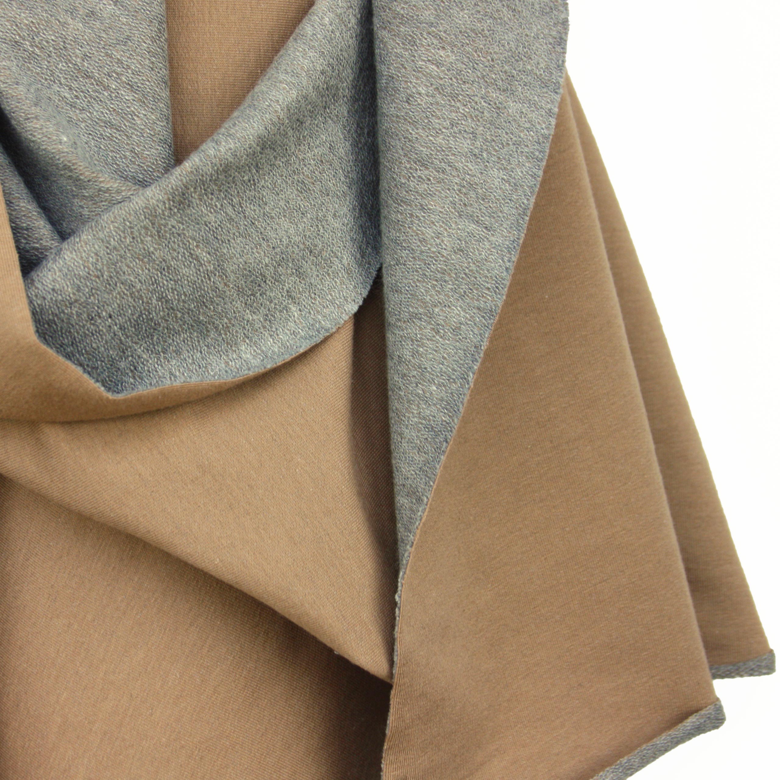 Camel and Grey Sweatshirting – Ditto Fabrics