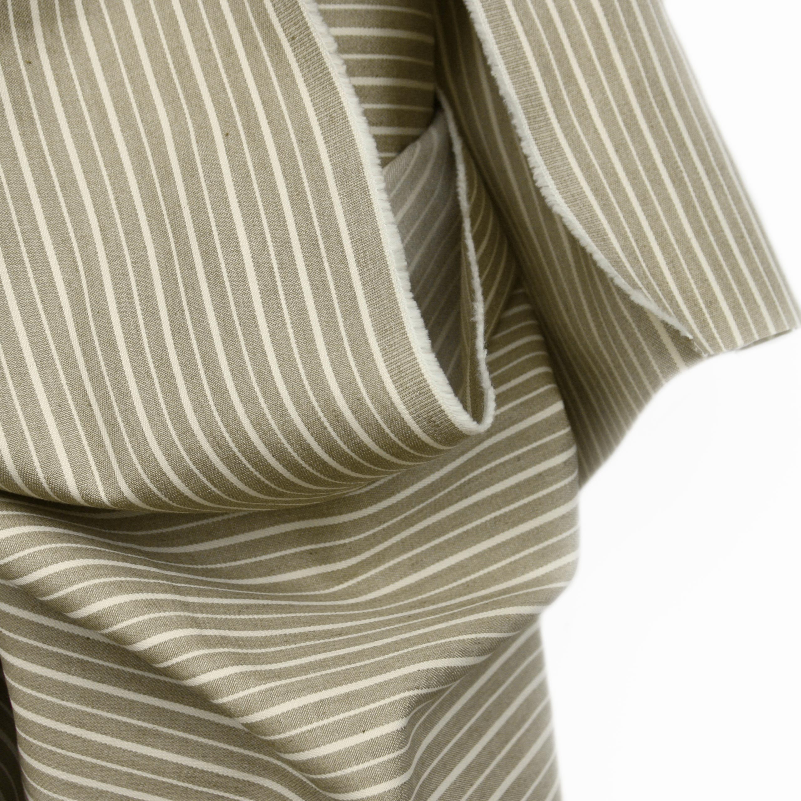 Stone & Ivory Stripe – Ditto Fabrics