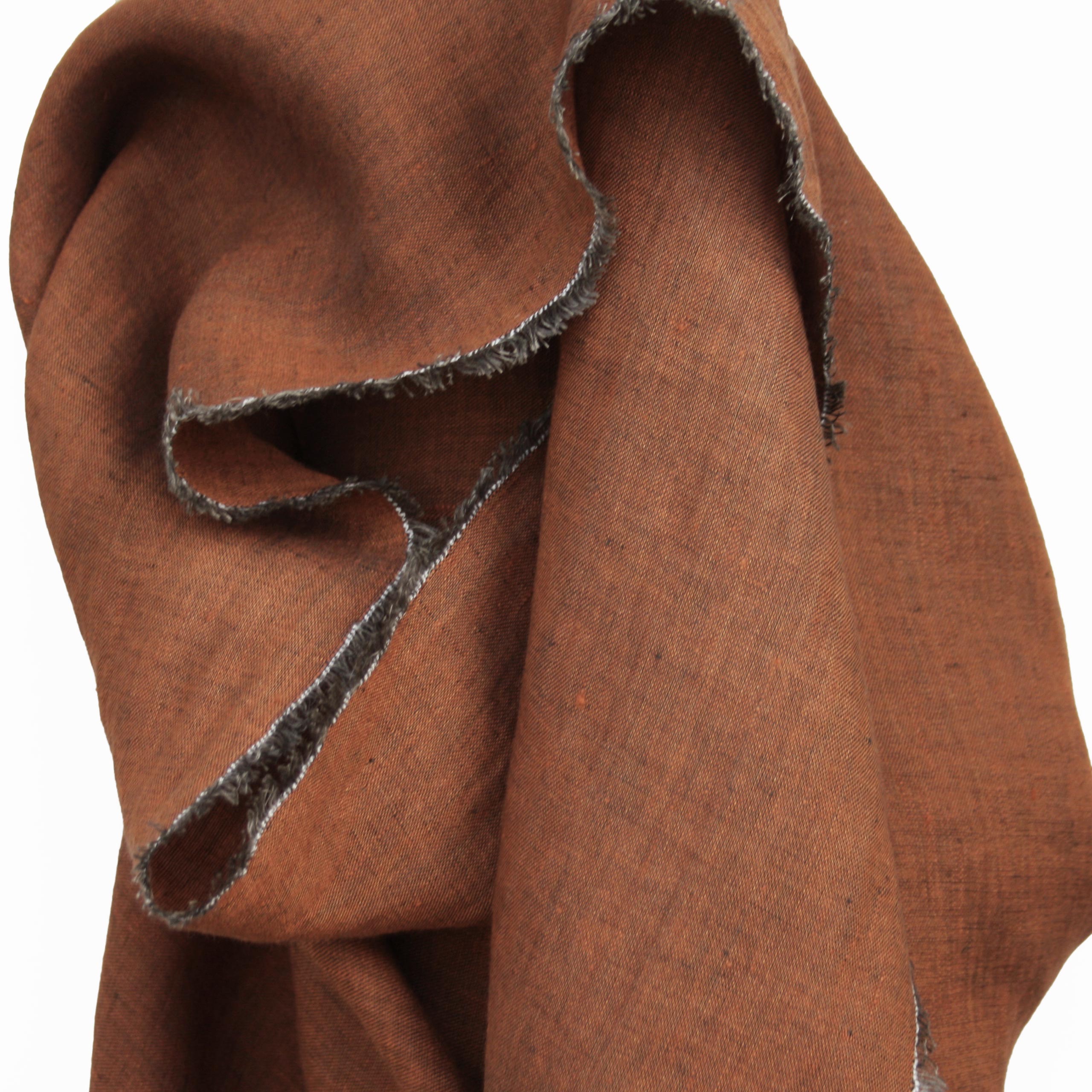 Rust and Grey Shot Linen – Ditto Fabrics