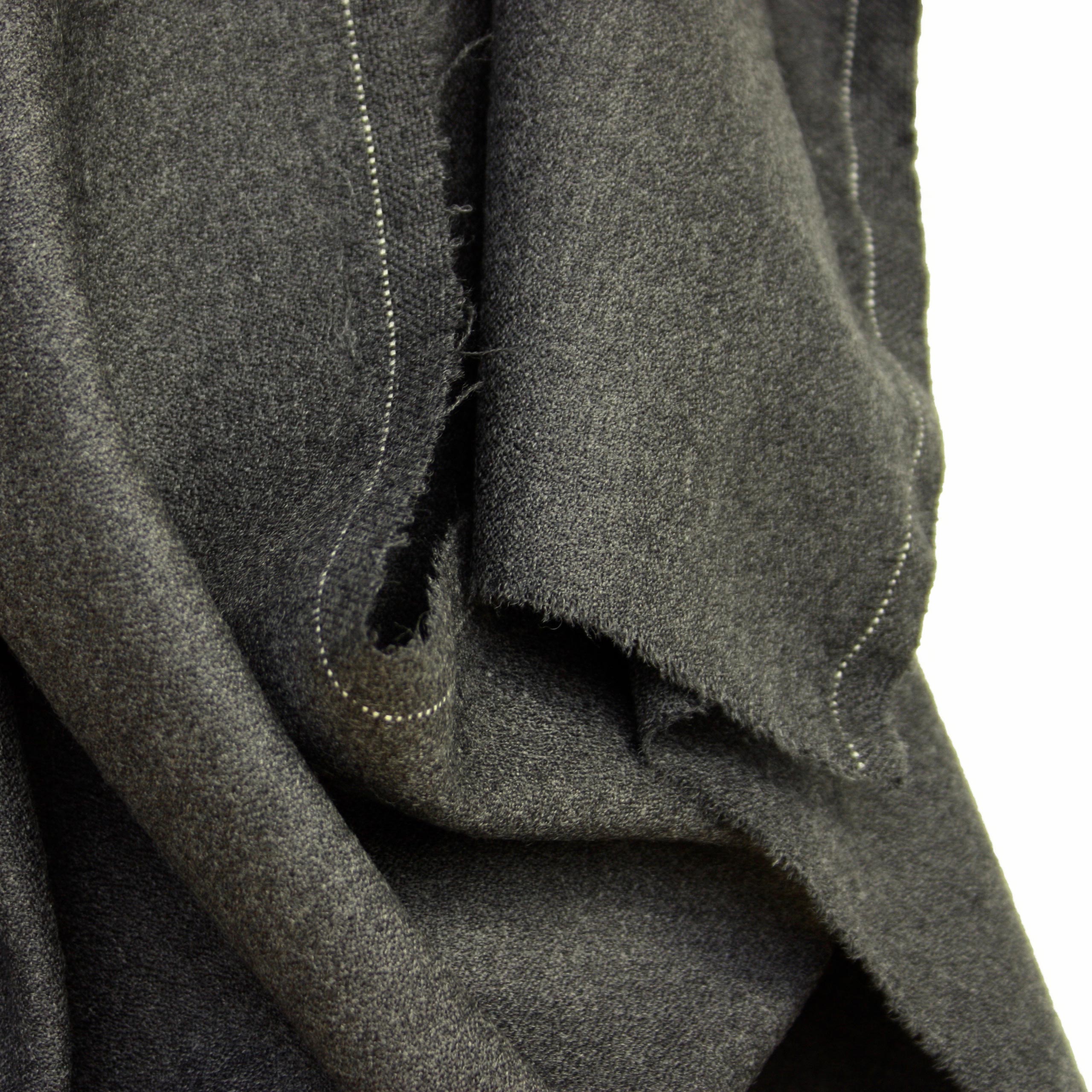 Marled Grey Wool Crepe – Ditto Fabrics