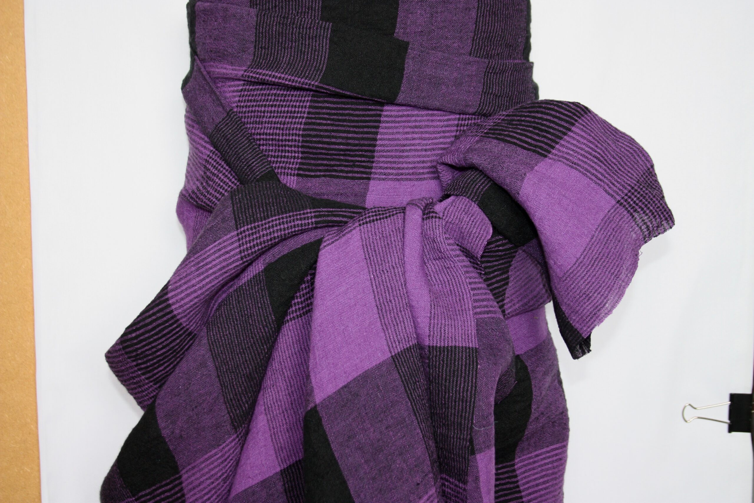 Purple Crinkle Check Linen – Ditto Fabrics