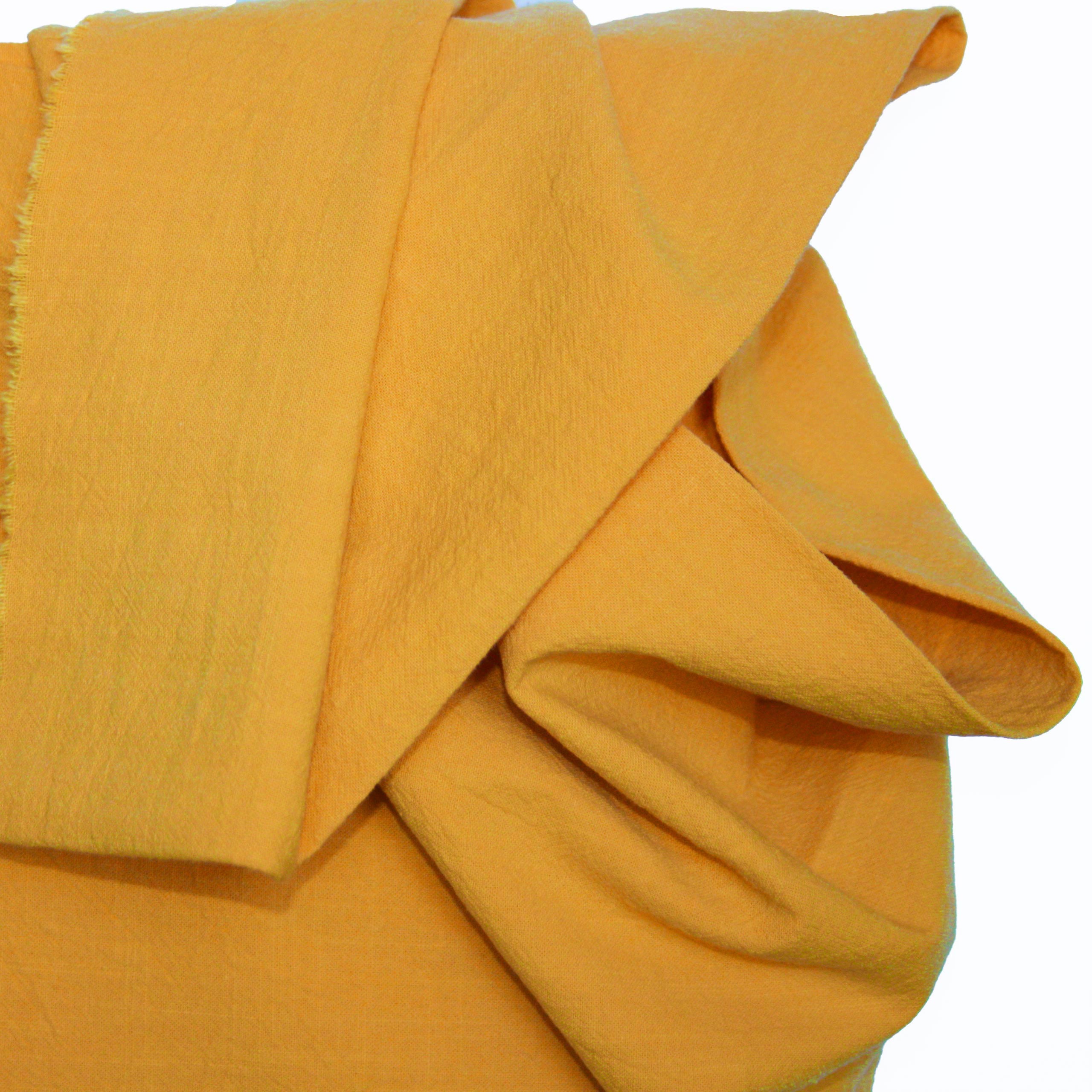 Golden Yellow Washed Cottonb – Ditto Fabrics