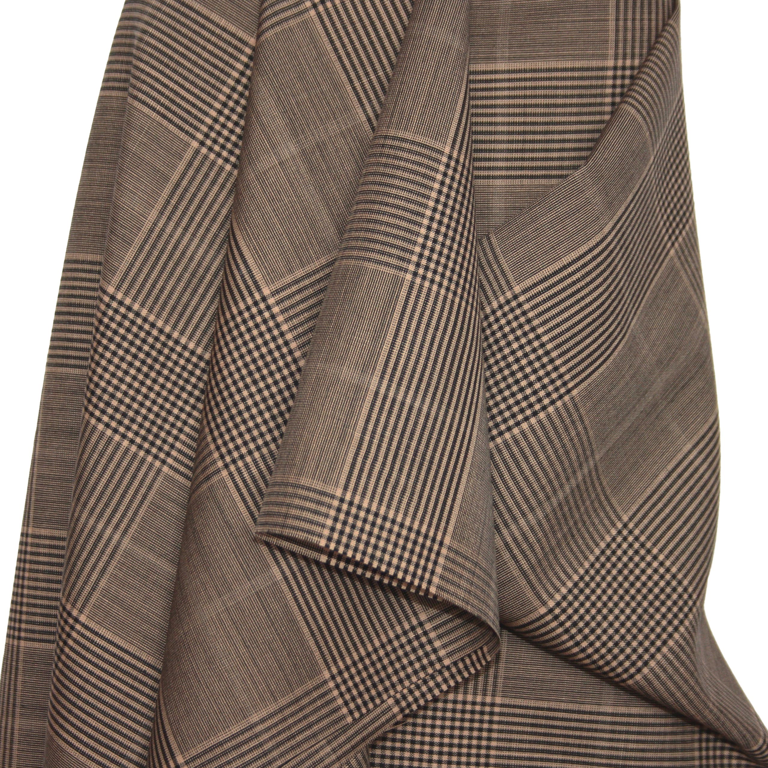 Rose Camel & Black Check – Ditto Fabrics