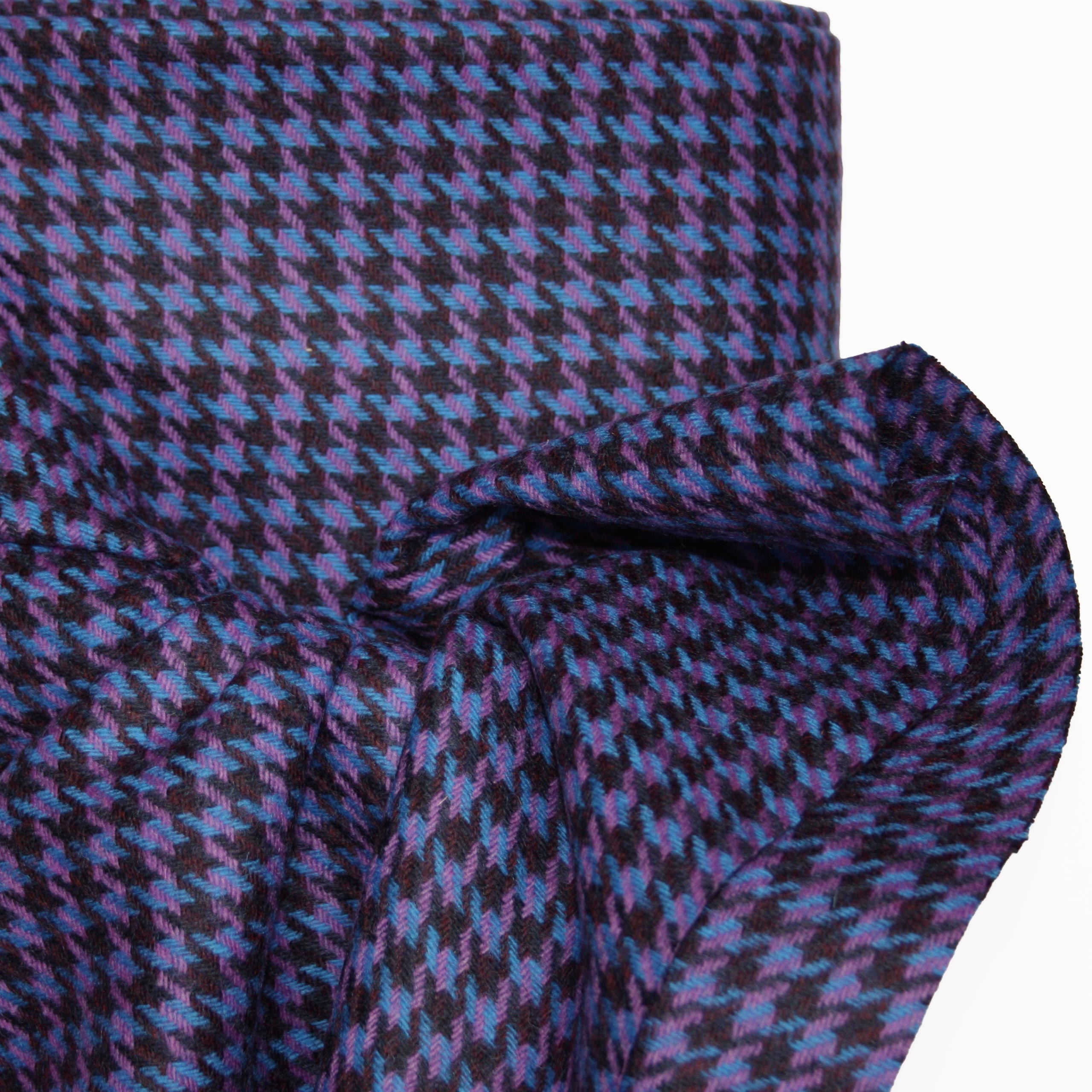 Blue and Pink Wool Check – Ditto Fabrics