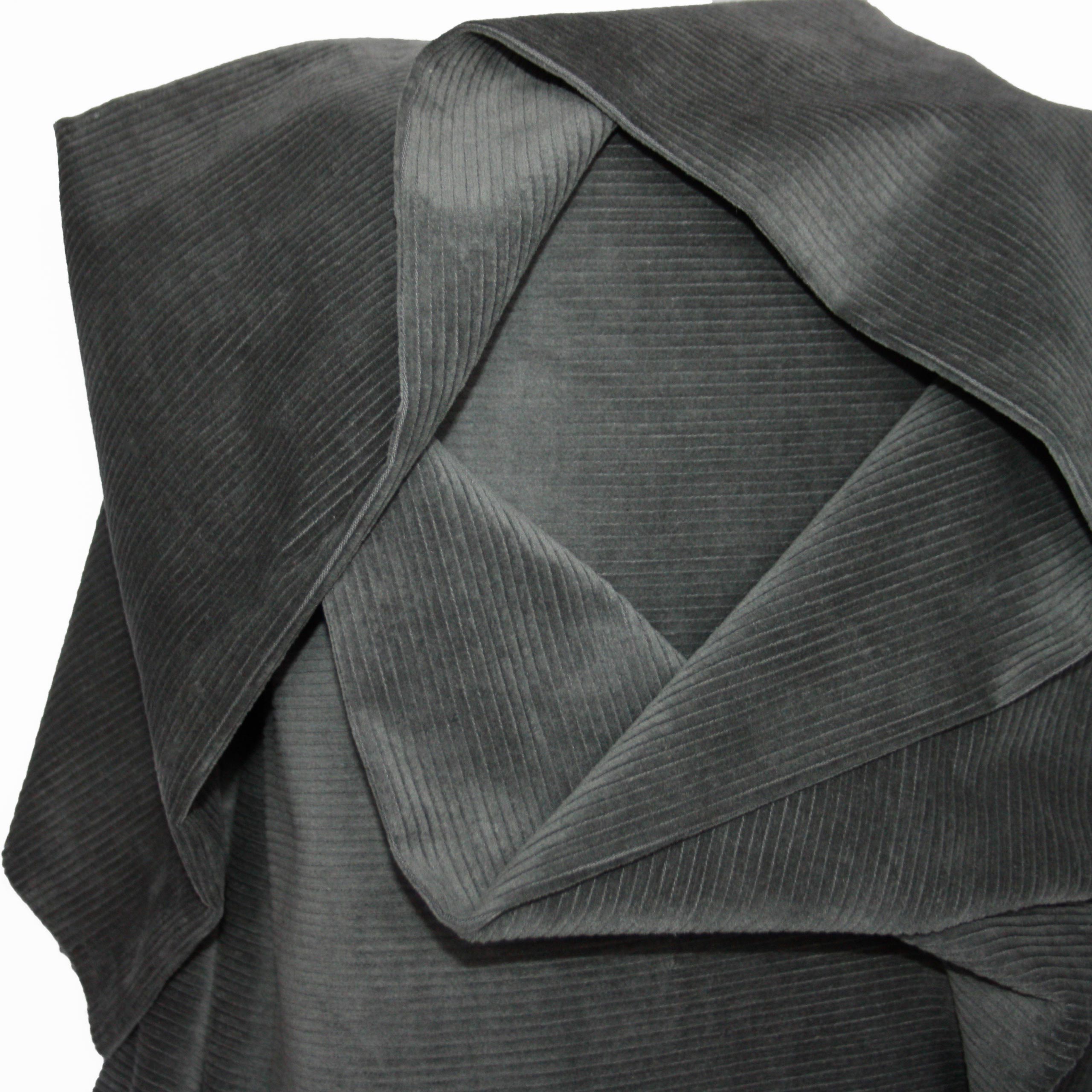 Grey Stretch Jumbo Cord – Ditto Fabrics