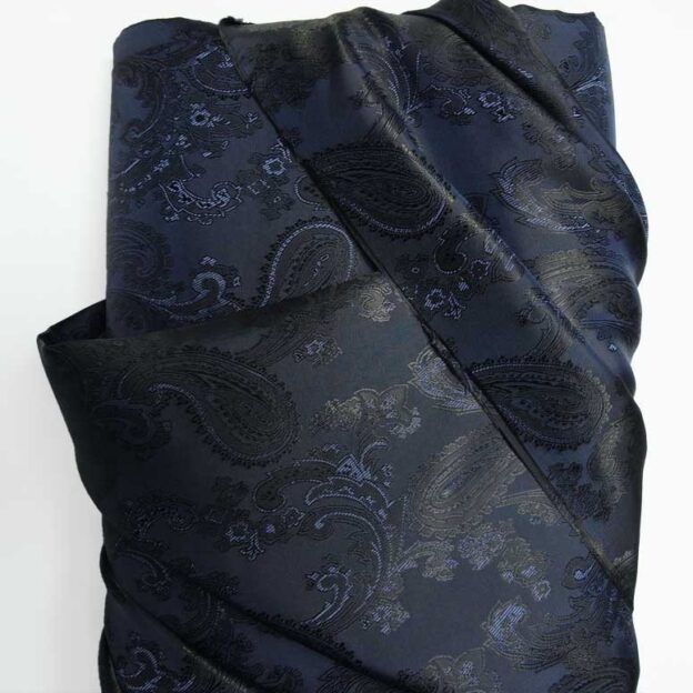 Shot Blue Paisley Lining – Ditto Fabrics