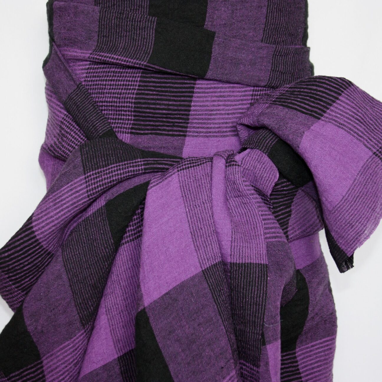 Purple Crinkle Check Linen – Ditto Fabrics