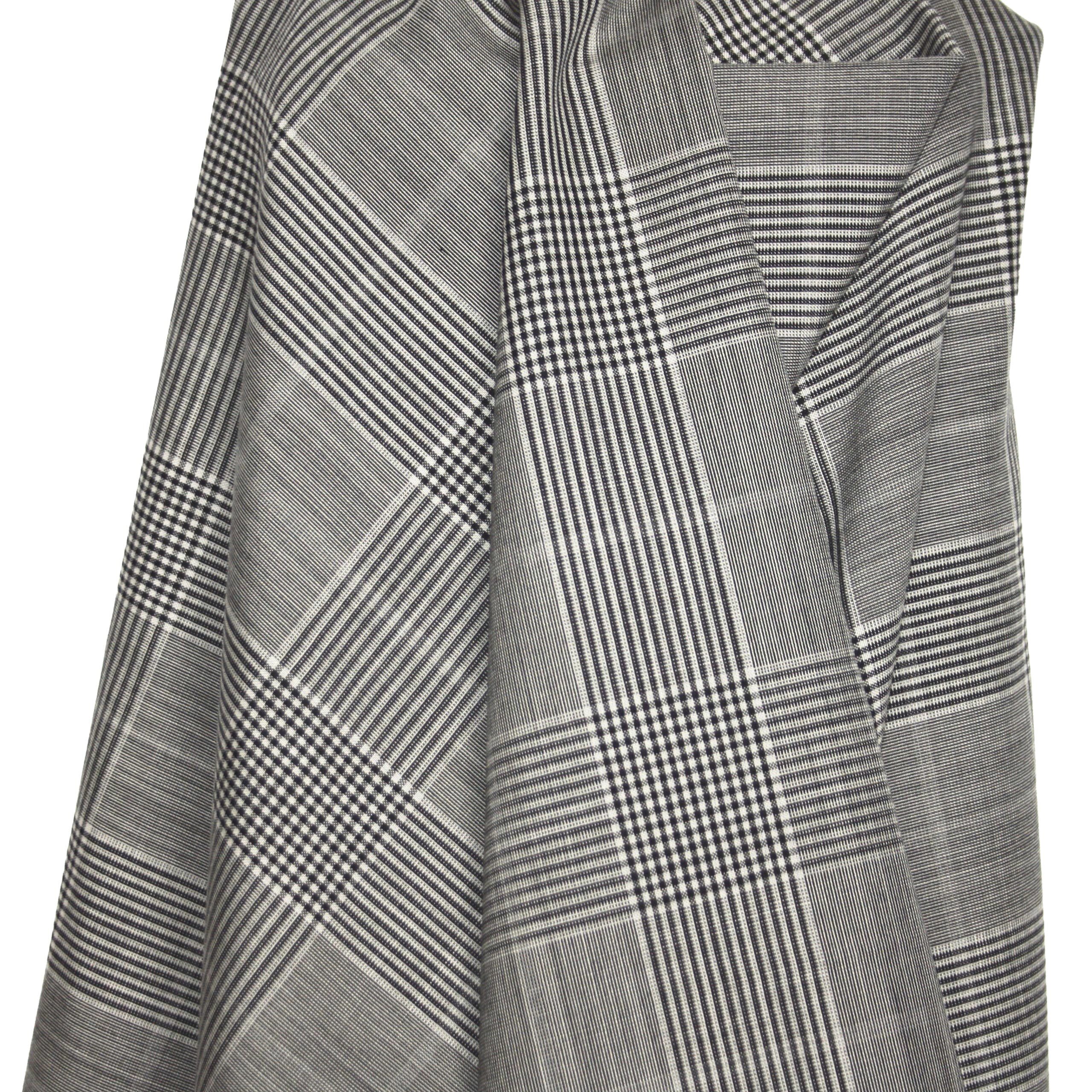 Shell Grey & Black Check – Ditto Fabrics