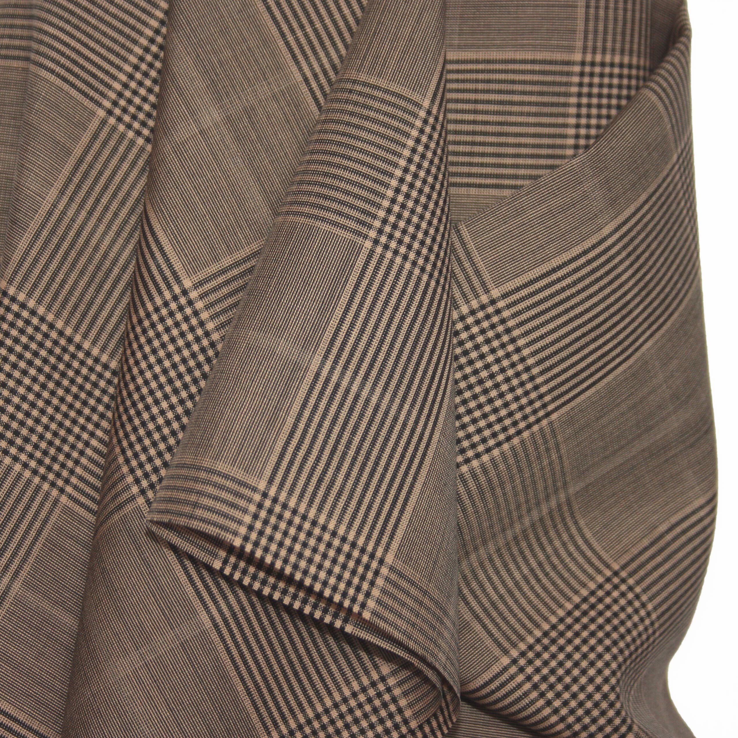 Rose Camel & Black Check – Ditto Fabrics