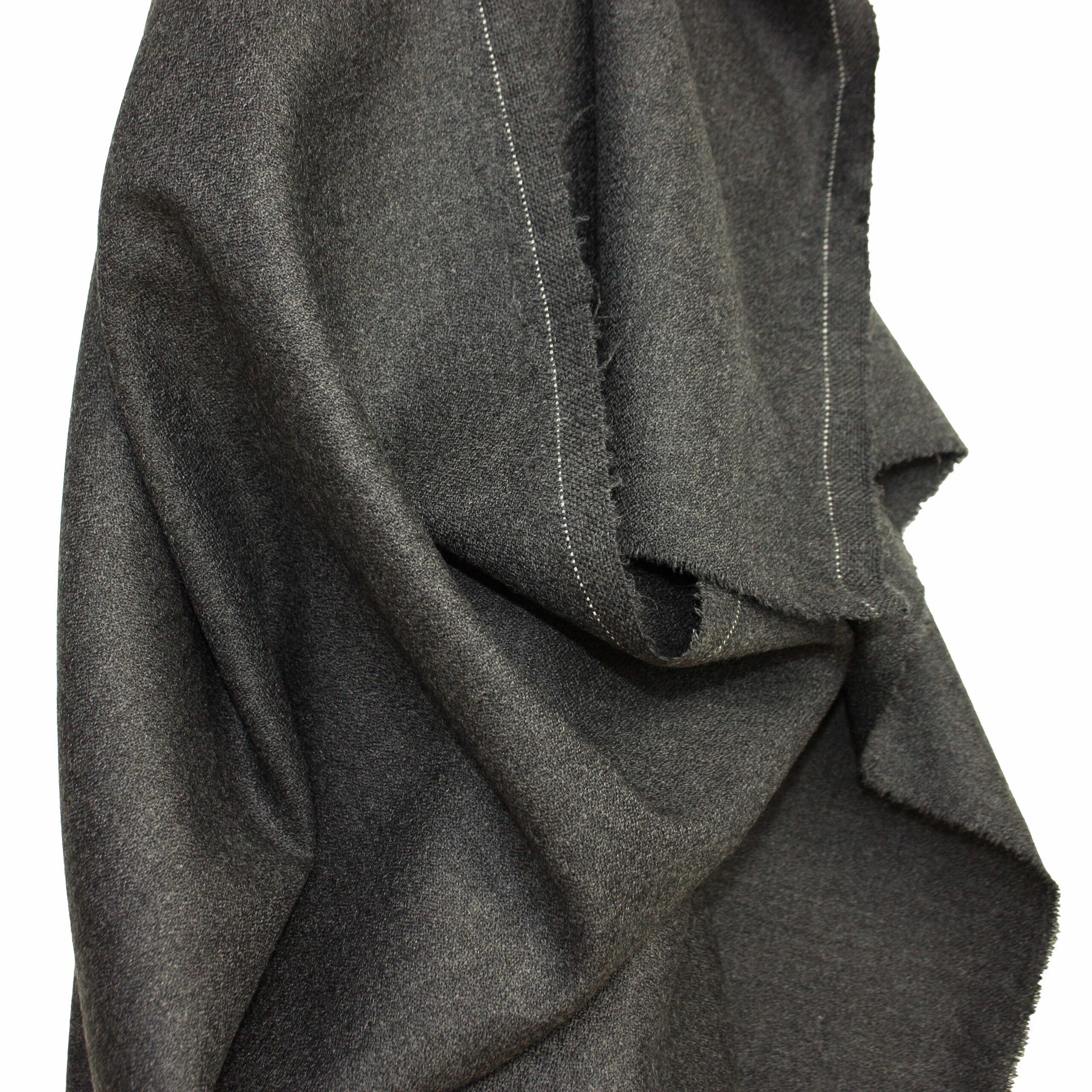Marled Grey Wool Crepe – Ditto Fabrics