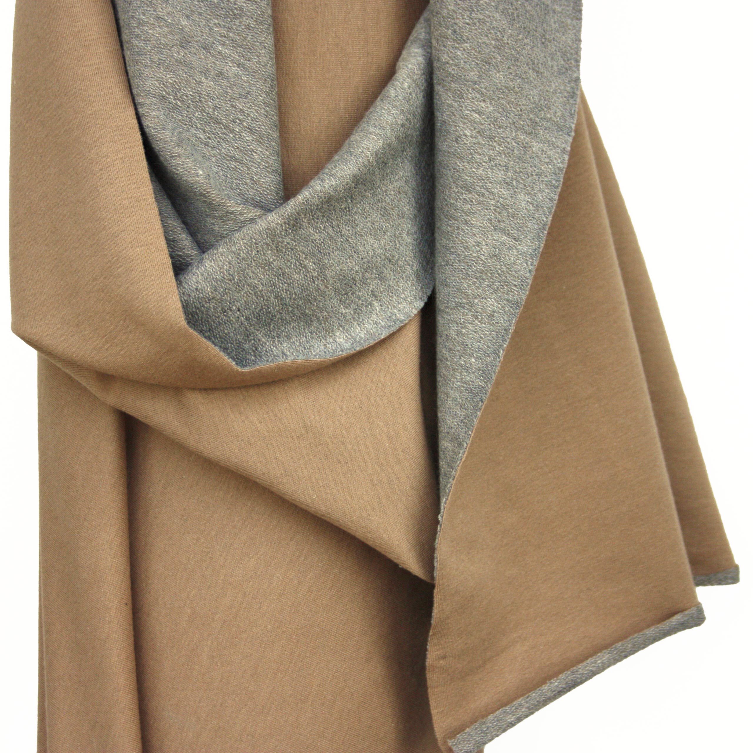 Camel and Grey Sweatshirting – Ditto Fabrics