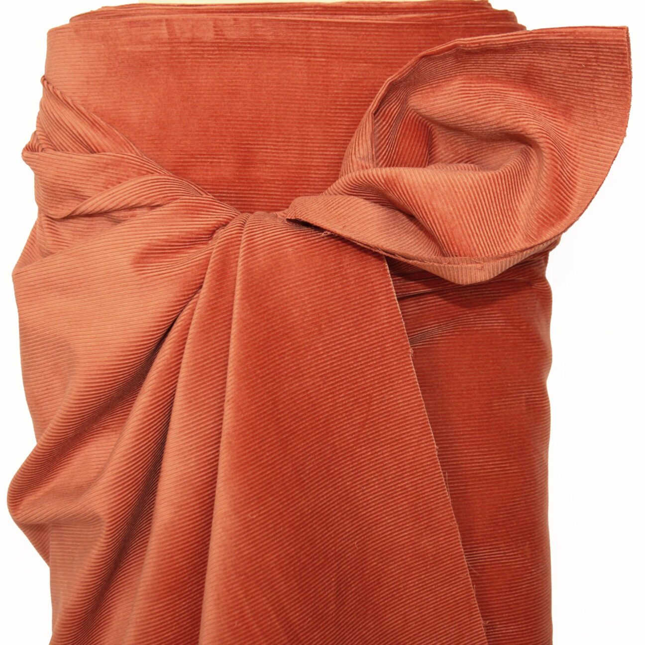 Dusky Orange Needlecord – Ditto Fabrics