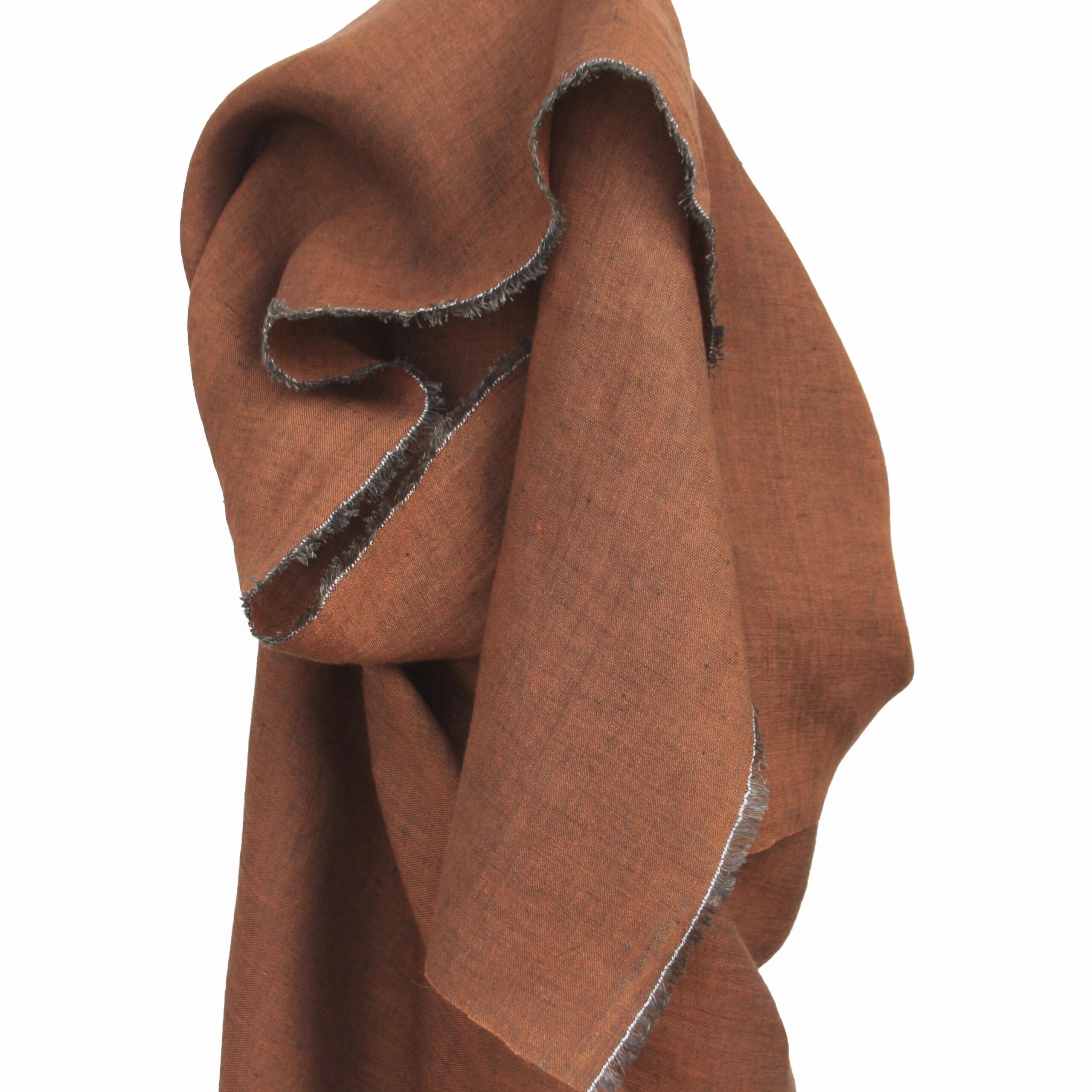 Rust and Grey Shot Linen – Ditto Fabrics