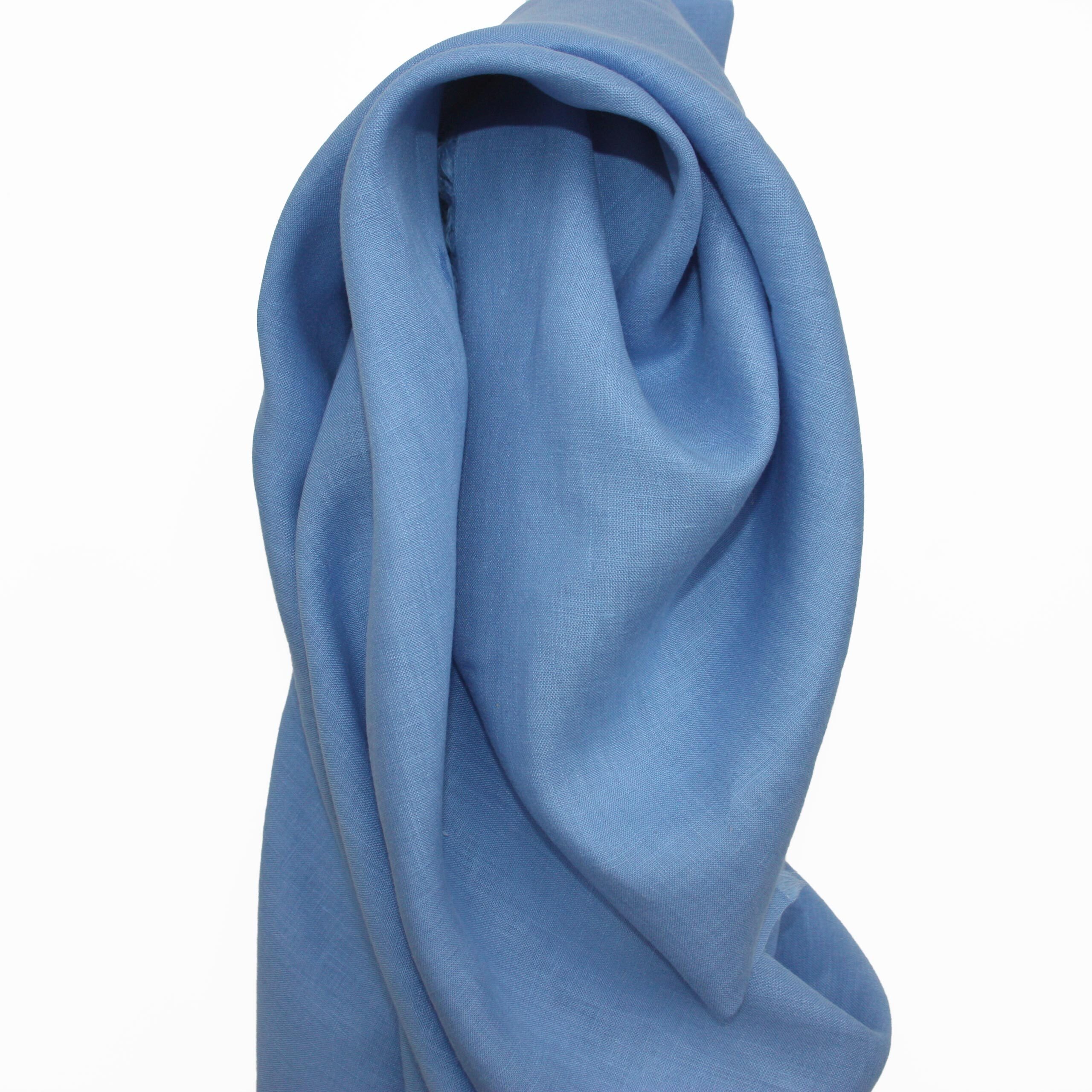 Periwinkle Lightweight Linen – Ditto Fabrics