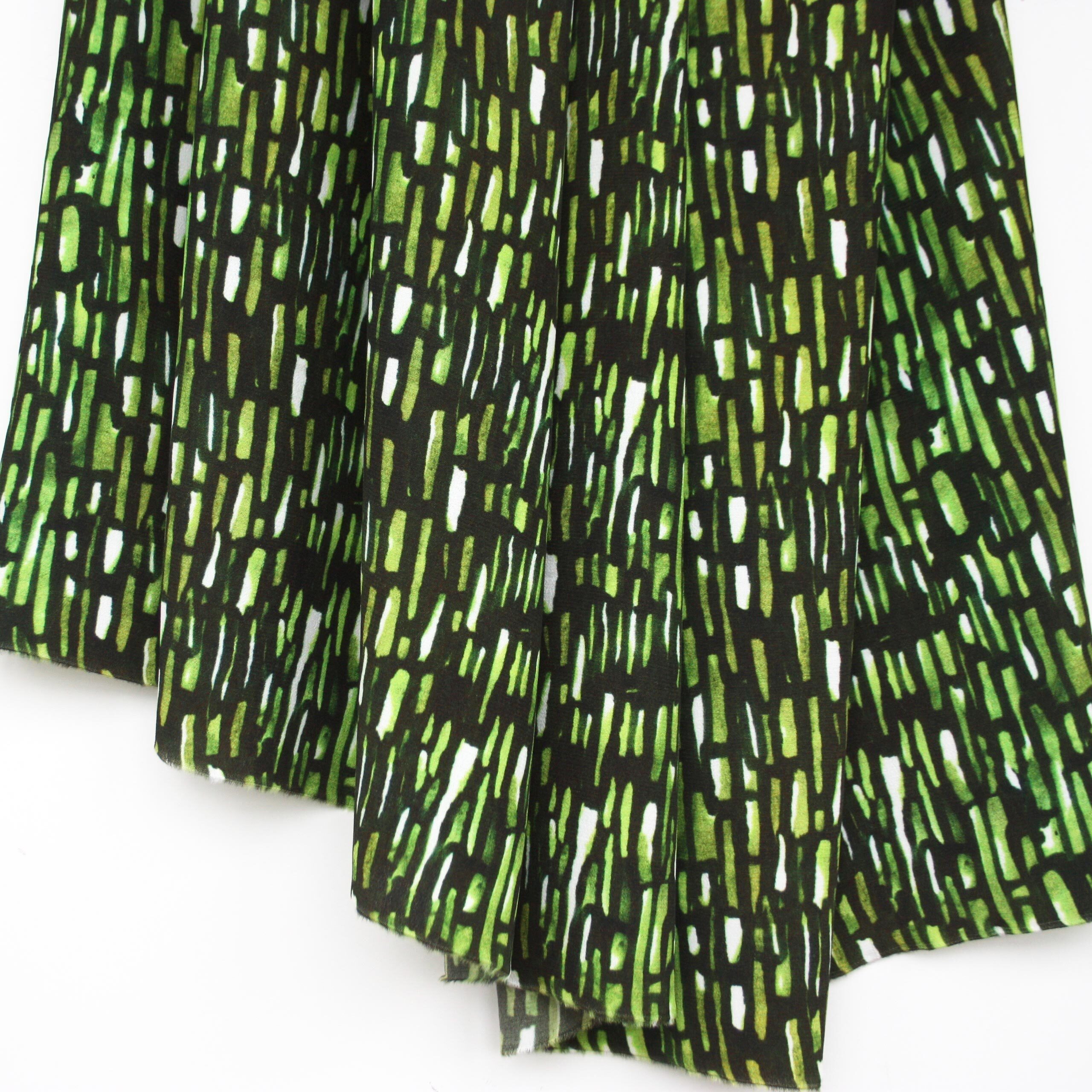 Green Dash Viscose – Ditto Fabrics