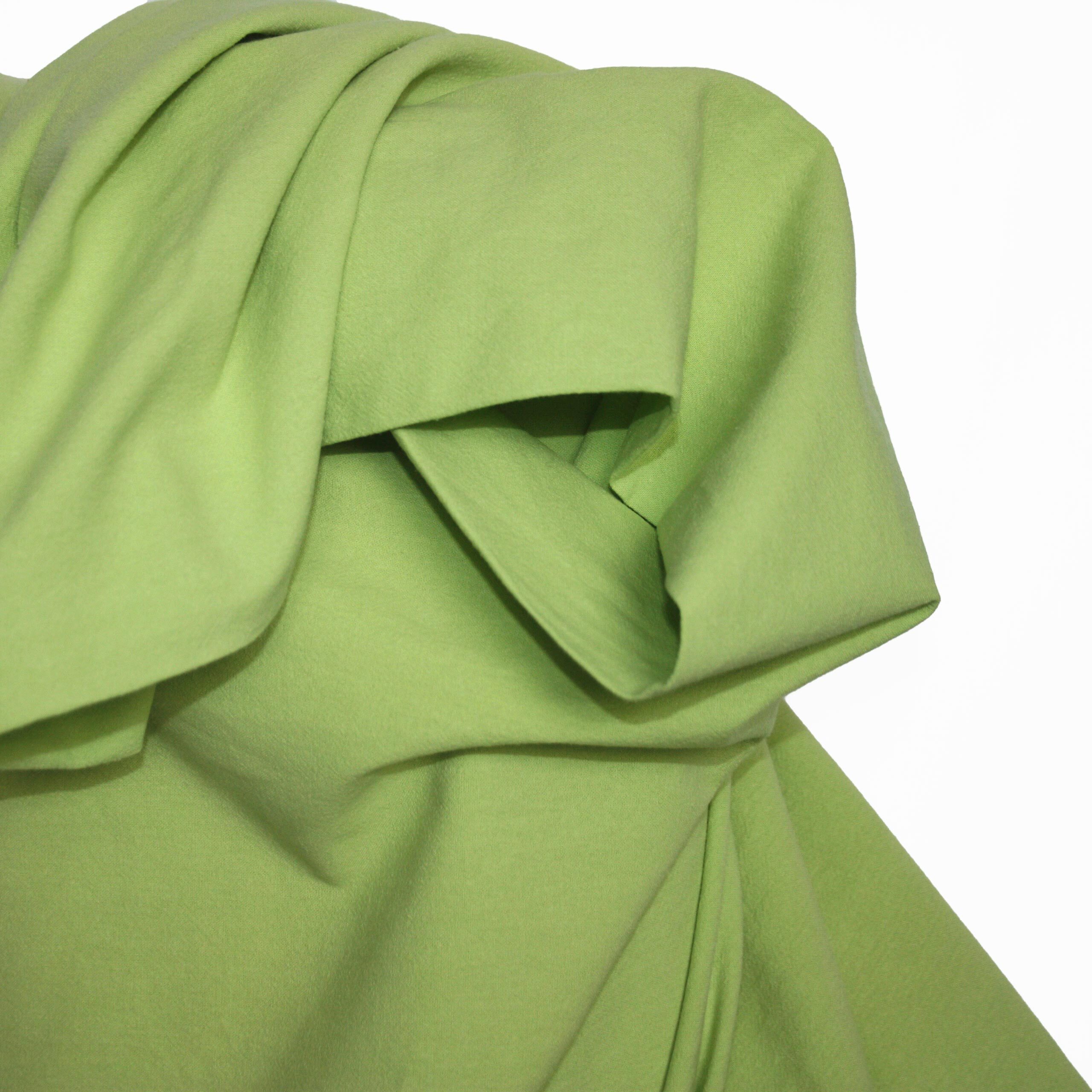 Luscious Green Washed Cotton – Ditto Fabrics