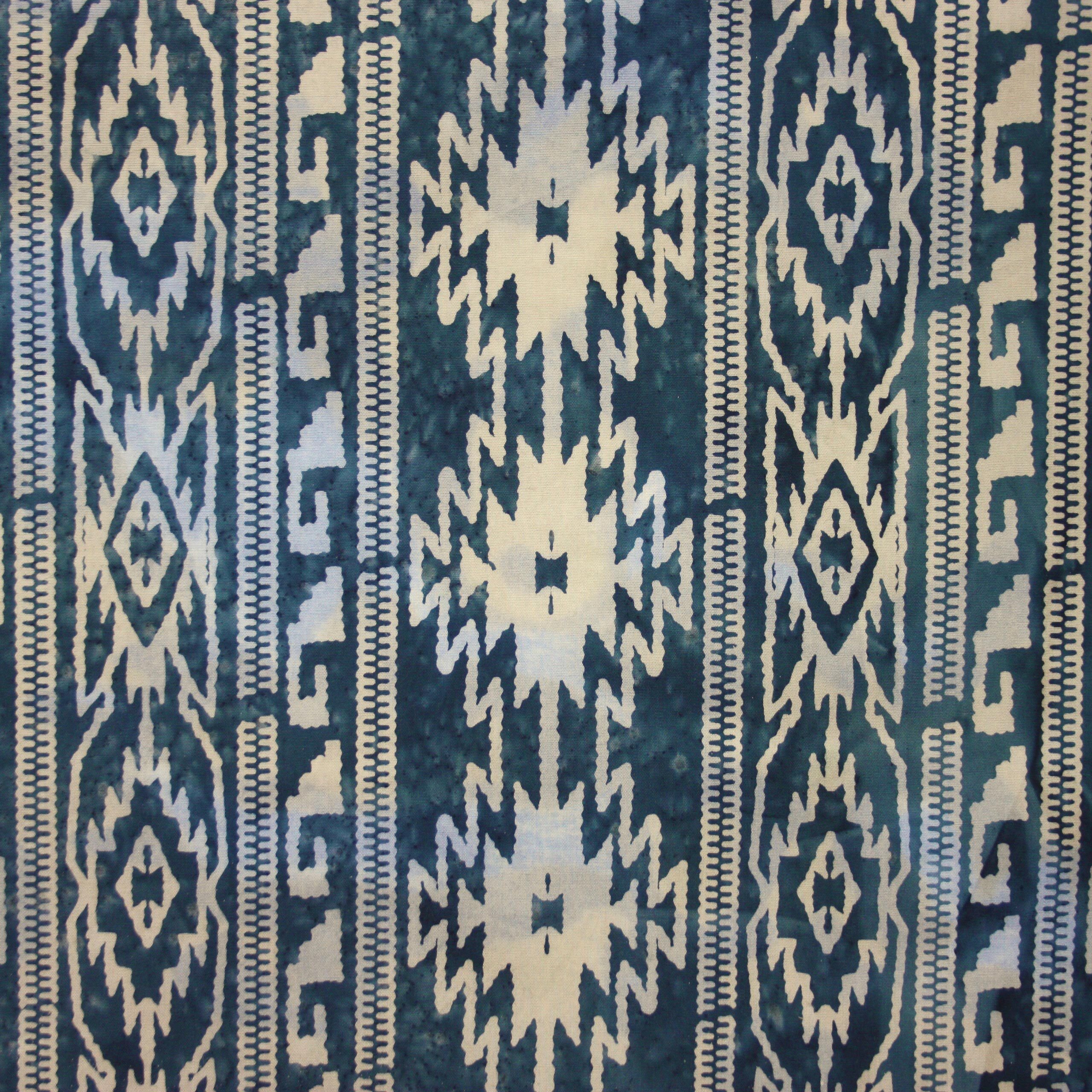 Blue Aztec Batik – Ditto Fabrics