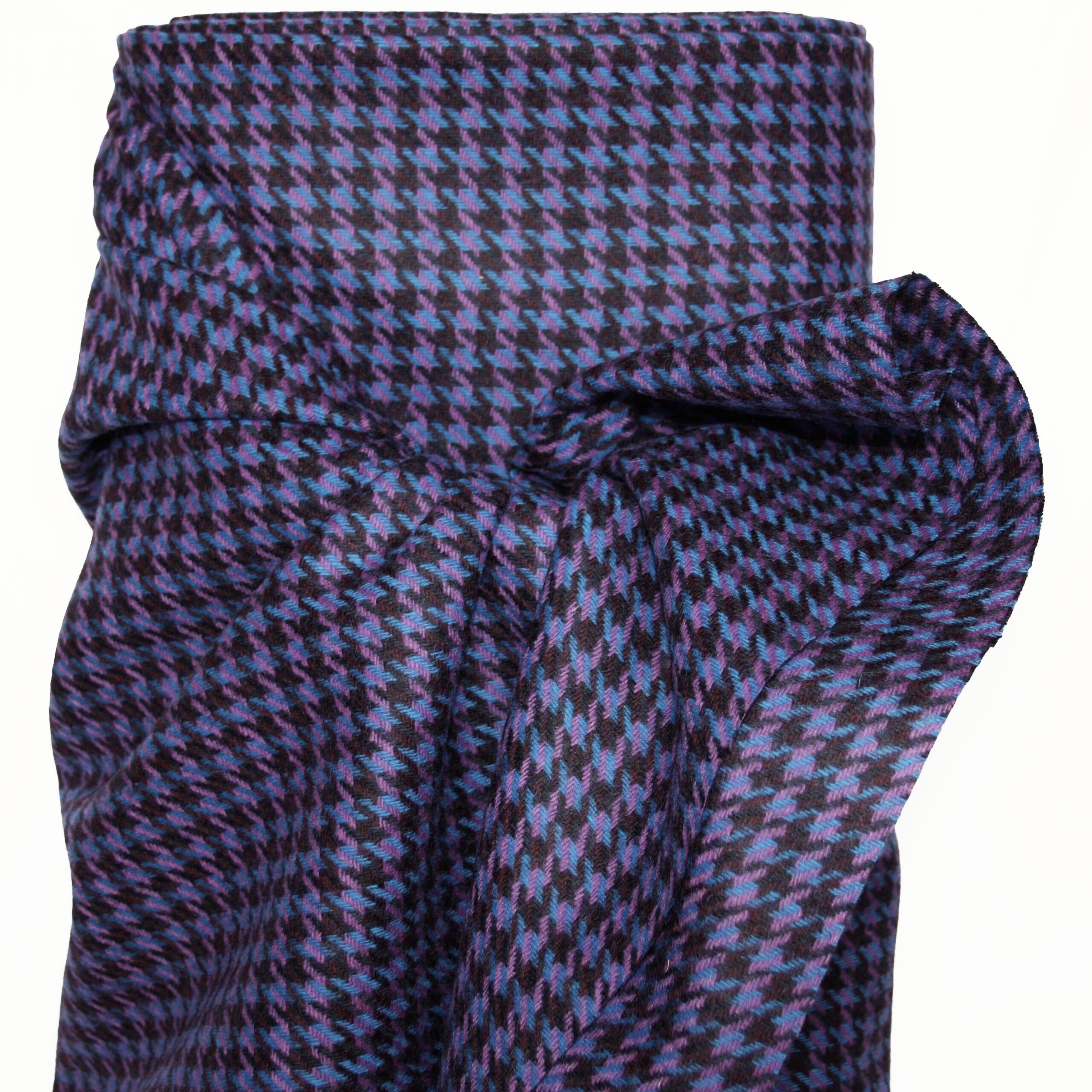 Blue and Pink Wool Check – Ditto Fabrics