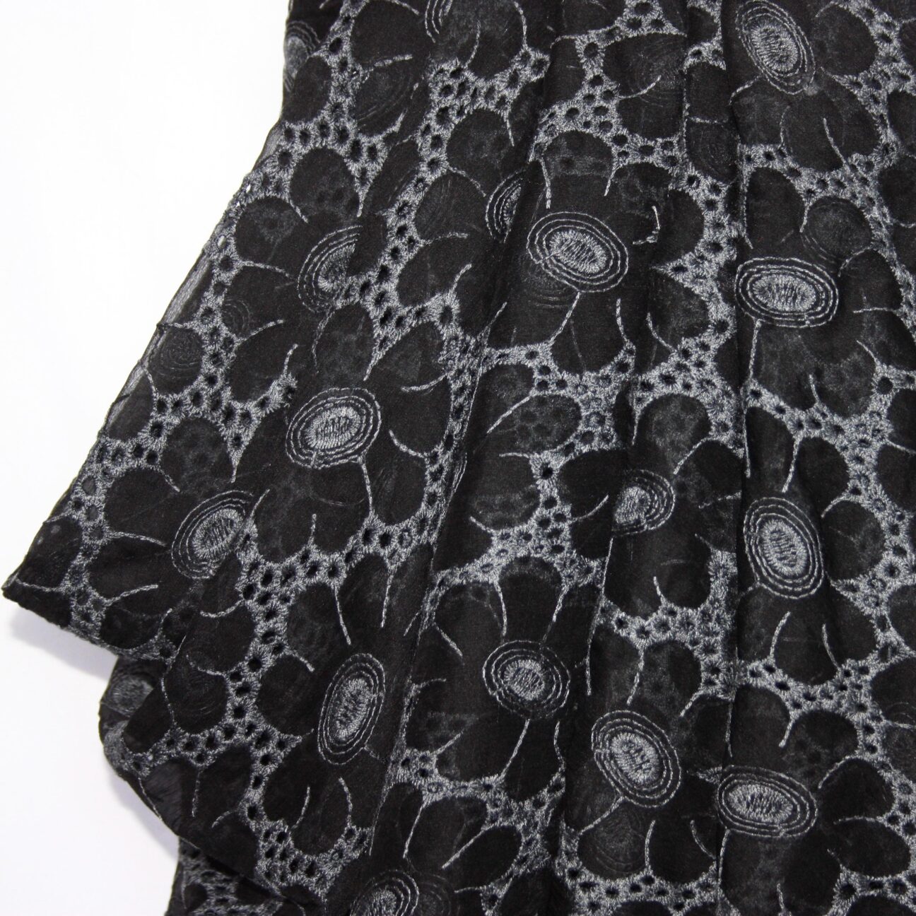 Flowerhead Eyelet Chiffon – Ditto Fabrics