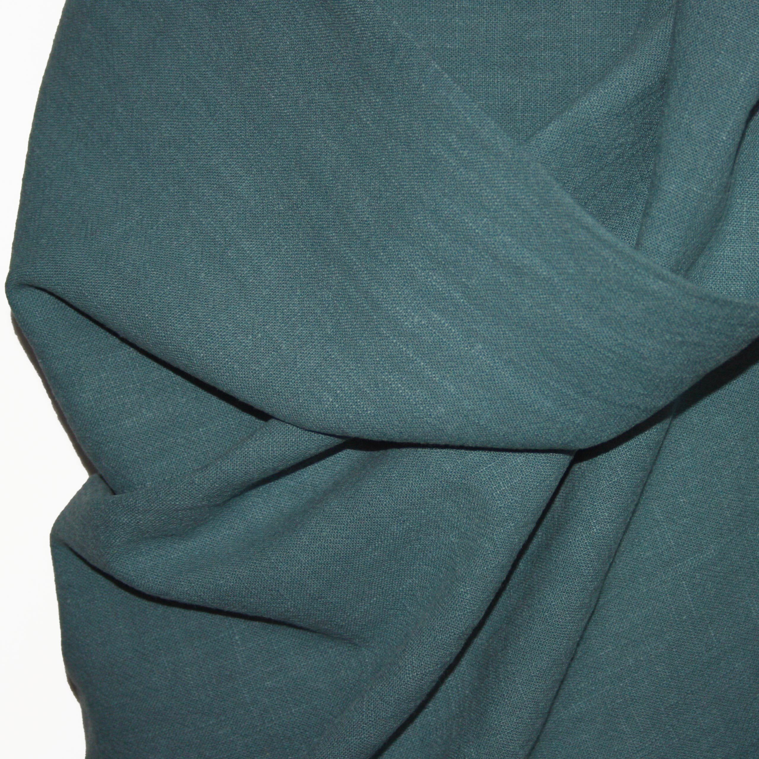 Dusky Blue Stonewashed Linen and Cotton – Ditto Fabrics