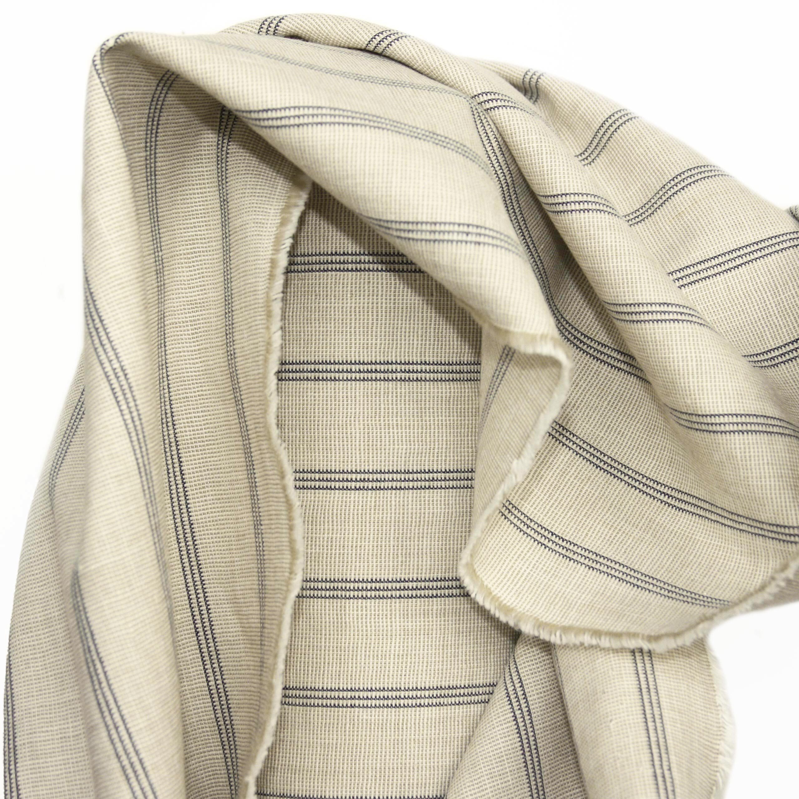 Beige Triple Fine Stripe – Ditto Fabrics