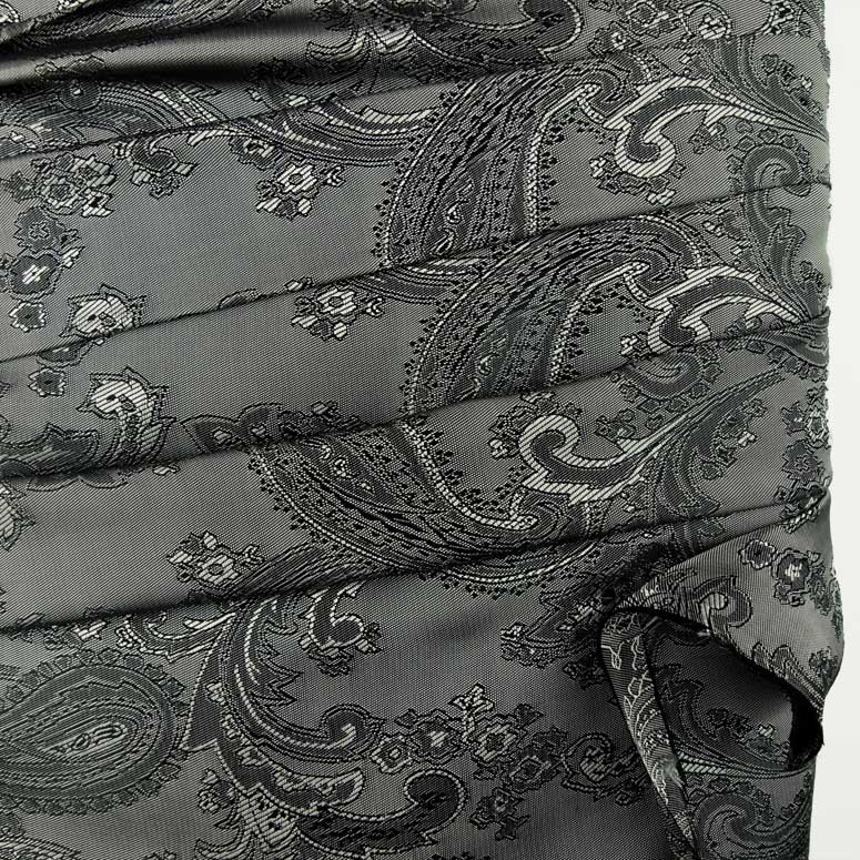 Shot Grey Paisley Lining – Ditto Fabrics