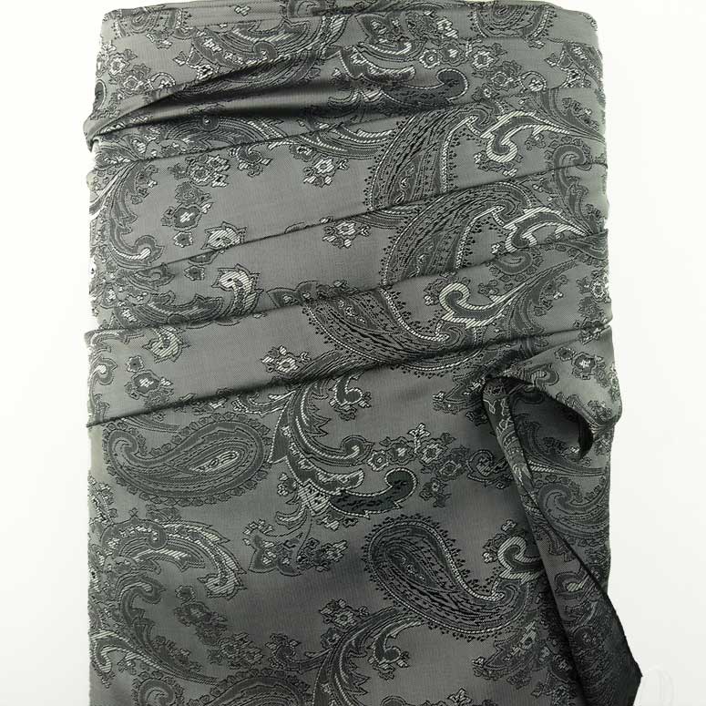 Shot Grey Paisley Lining – Ditto Fabrics