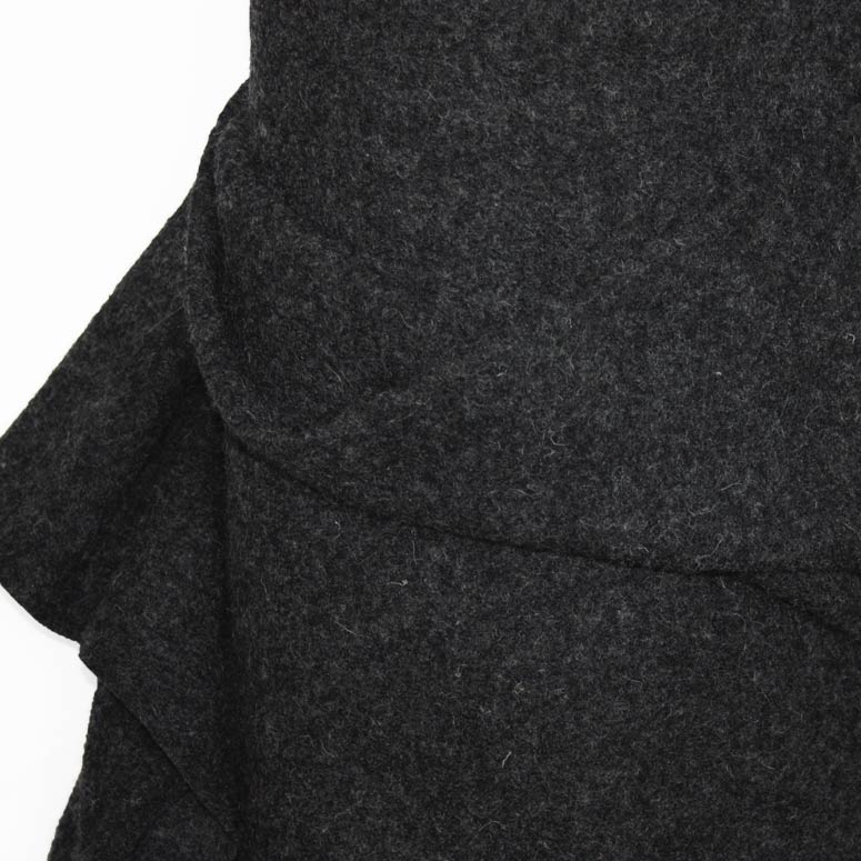 Dark Marled Grey Washed Wool – Ditto Fabrics