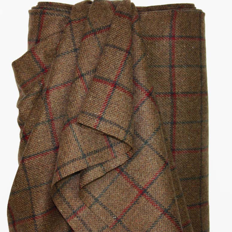 Chestnut Wool Check – Ditto Fabrics