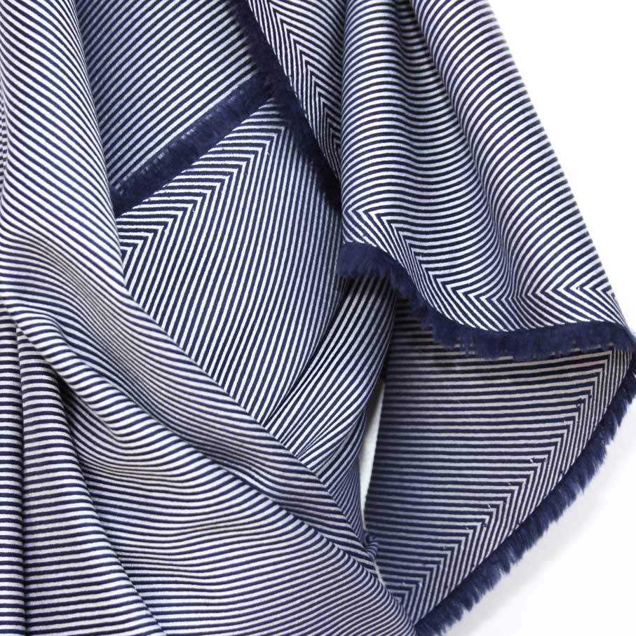 Blue Diagonal Stripe – Ditto Fabrics