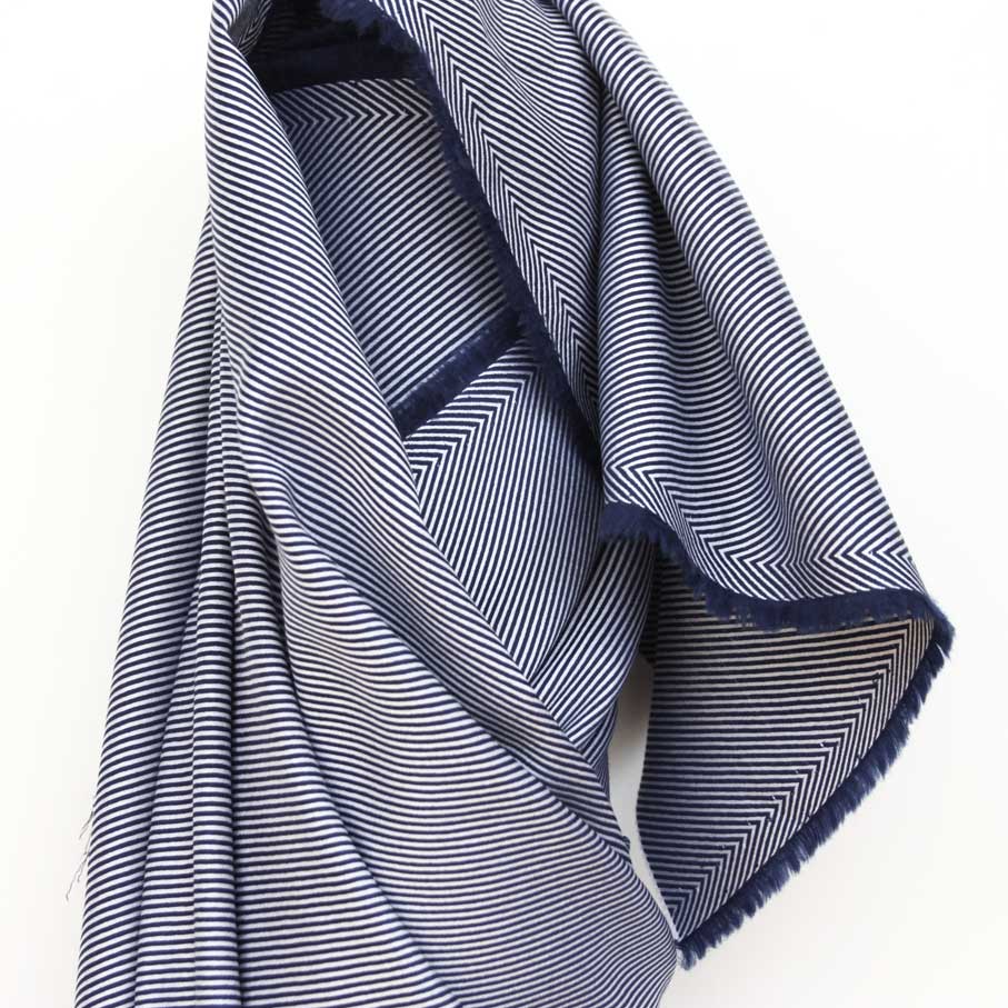 Blue Diagonal Stripe – Ditto Fabrics