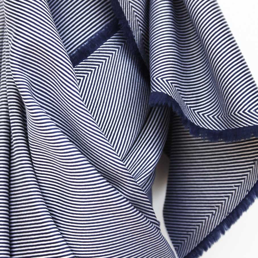 Blue Diagonal Stripe – Ditto Fabrics
