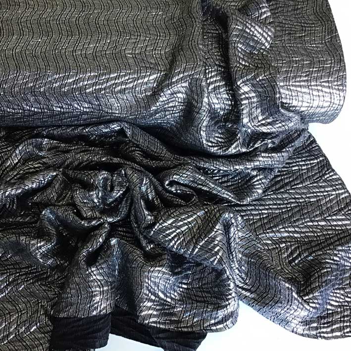 Silver Textured Jersey – Ditto Fabrics