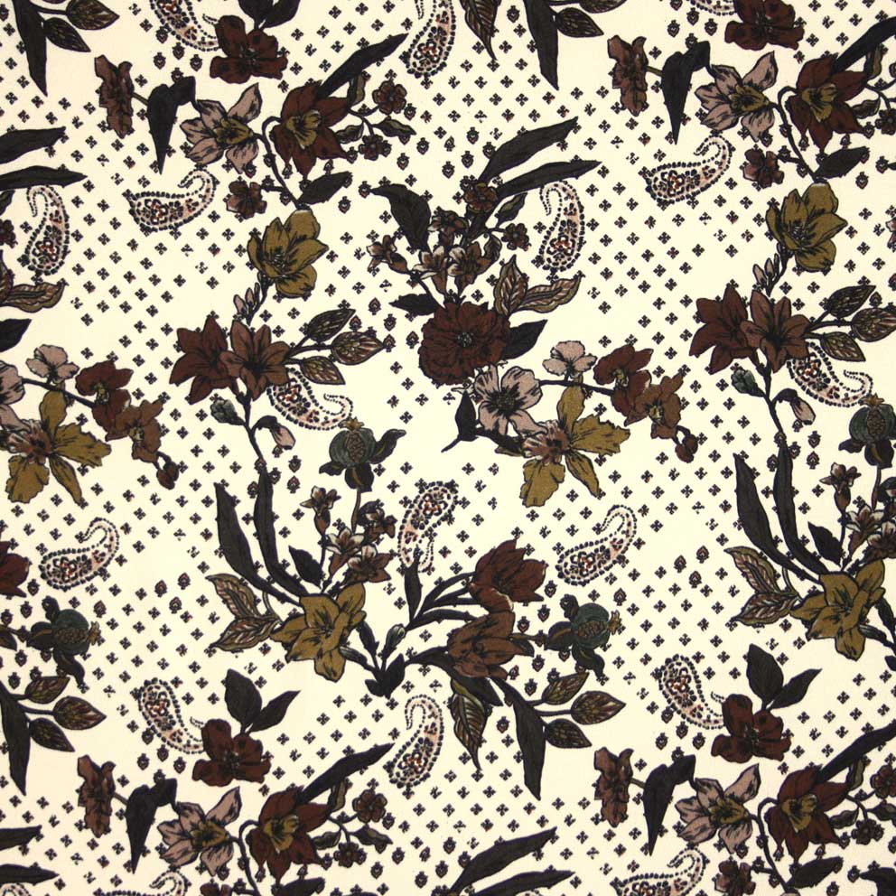 Floral Viscose Crepe – Ditto Fabrics