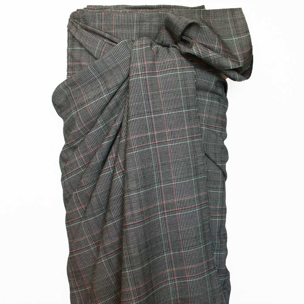 Pink & Green Highlight Check – Ditto Fabrics