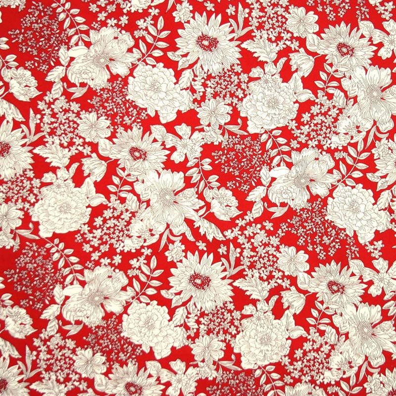 Red Floral – Ditto Fabrics