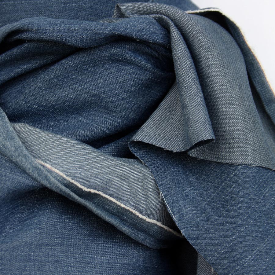 Mid Blue Washed Denim – Ditto Fabrics