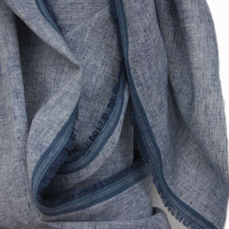 Blue Linen Blend Chambray – Ditto Fabrics