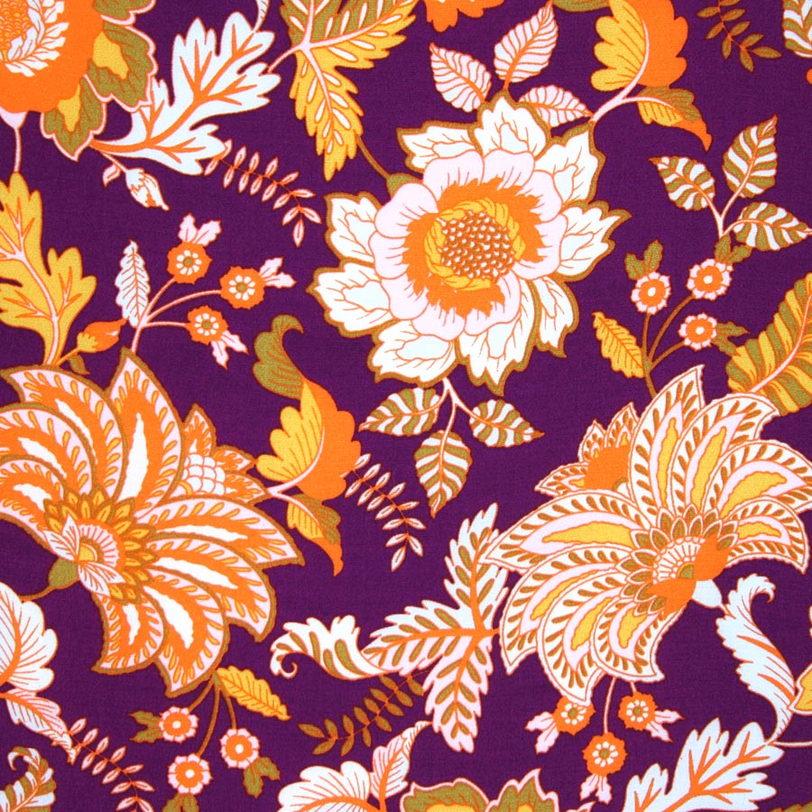 Vintage Inspired Floral Viscose – Ditto Fabrics