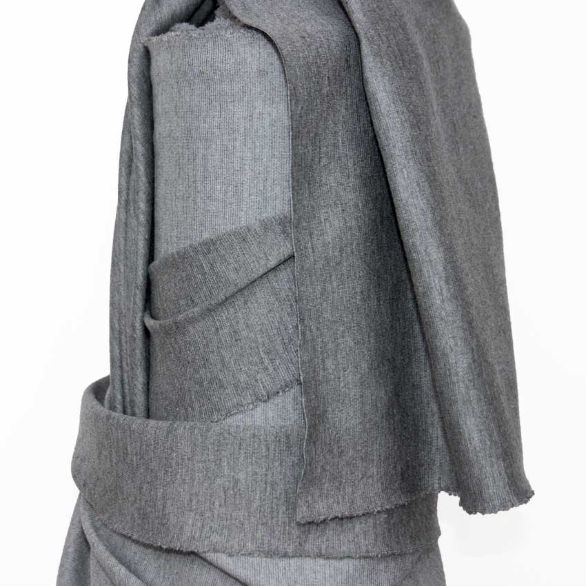 Mid Grey Punto Di Milano – Ditto Fabrics