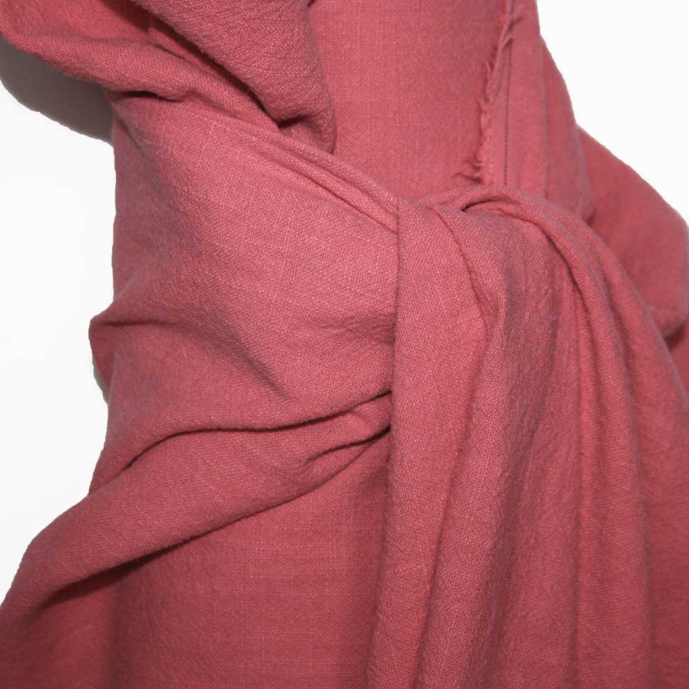 Crushed Strawberry Textured Linen – Ditto Fabrics