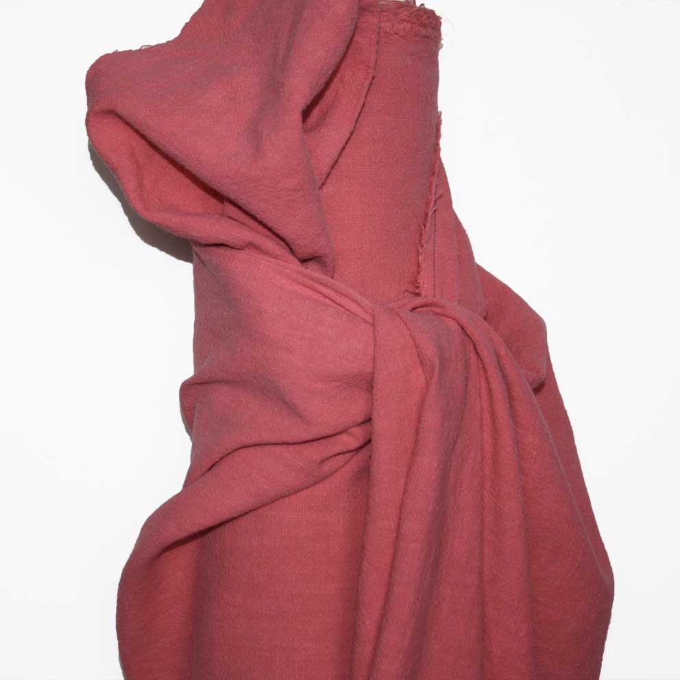 Crushed Strawberry Textured Linen – Ditto Fabrics