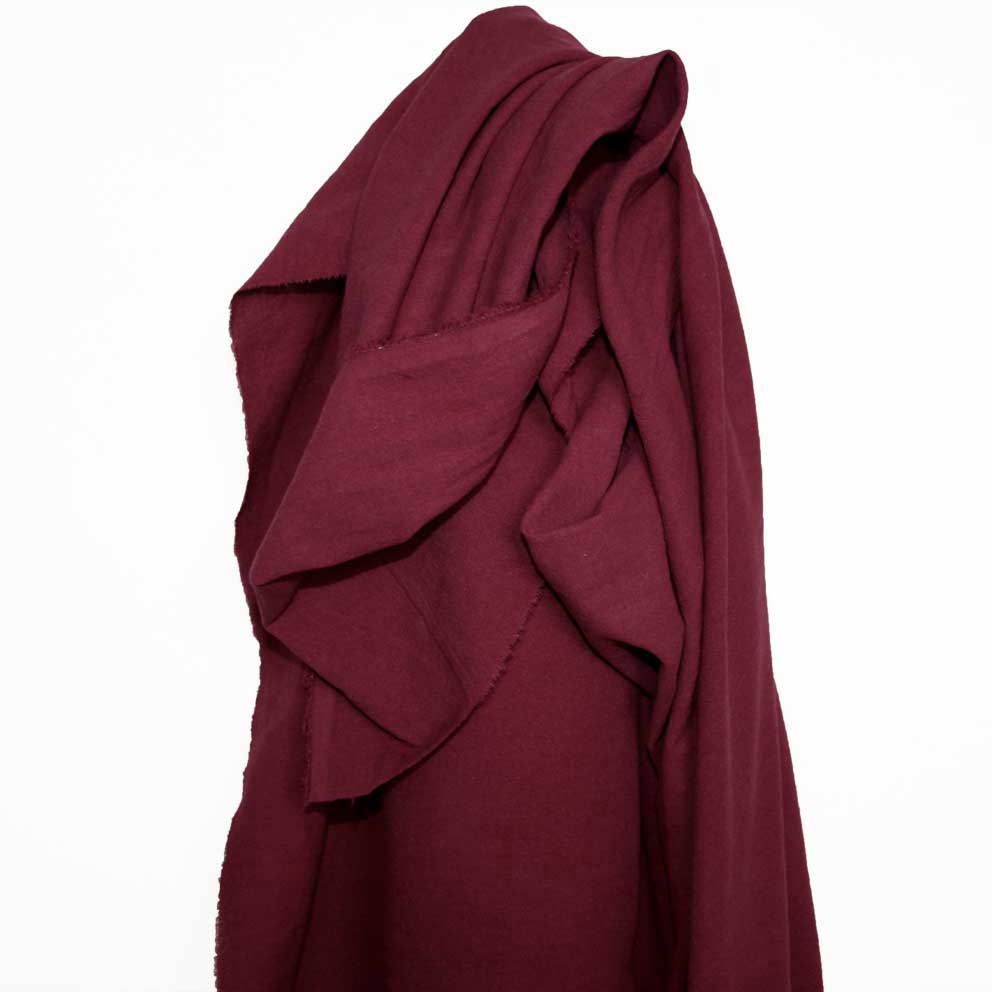 Burgundy Washed Cotton – Ditto Fabrics