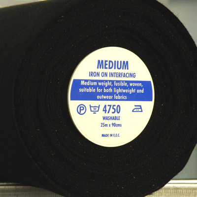 Black Woven Medium Weight Fusible Interfacing – Ditto Fabrics